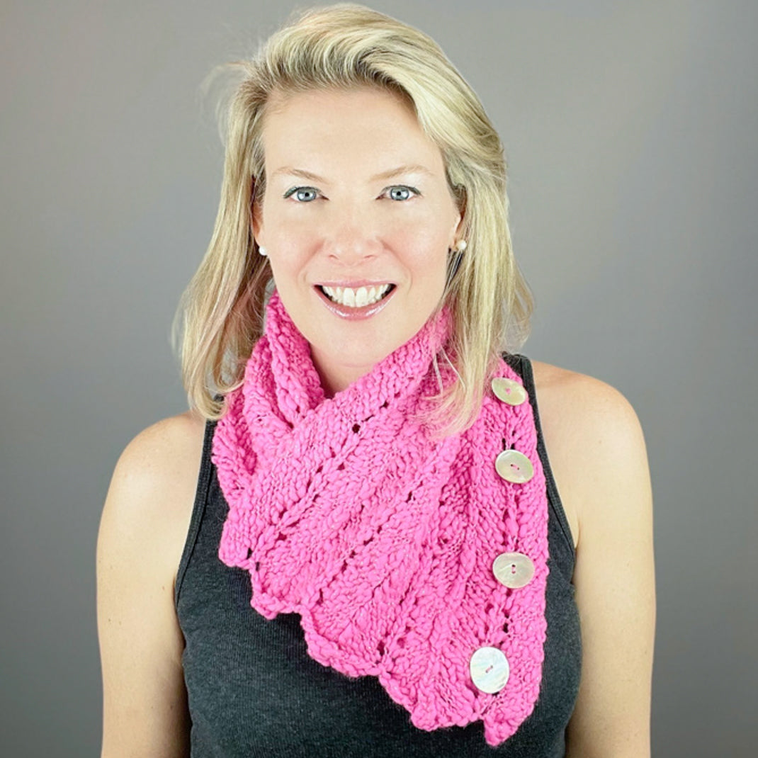 Spun Cloud Light Neck Wrap Knitting Kit | Knit Collage Spun Cloud Ligh ...