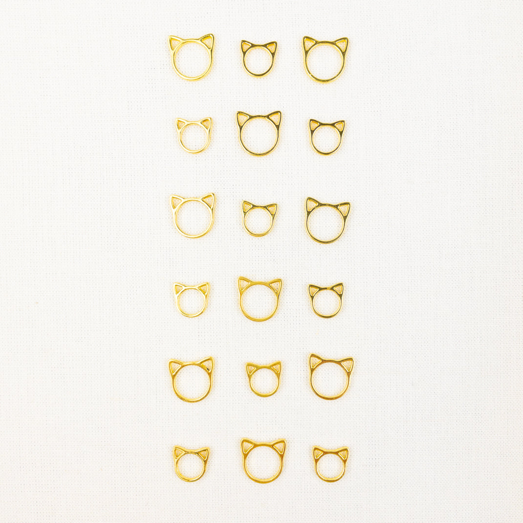 Atelier Cat Shaped Ring Markers | Set of 18 – ATELIER YARNS