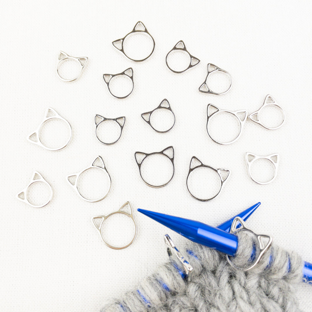 Atelier Cat Shaped Ring Markers | Set of 18 – ATELIER YARNS