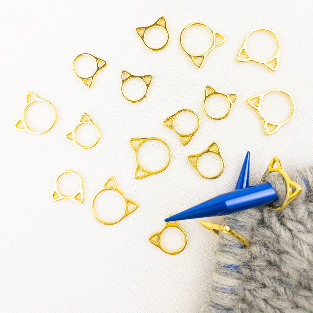 Atelier Cat Shaped Ring Markers | Set of 18 – ATELIER YARNS