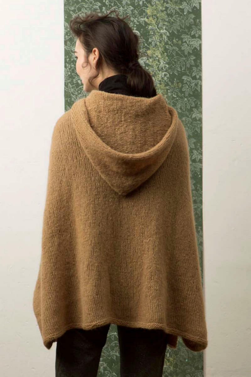 Hooded Cape Knitting Kit | Lang Yarns Malou Light & Knitting Pattern ...