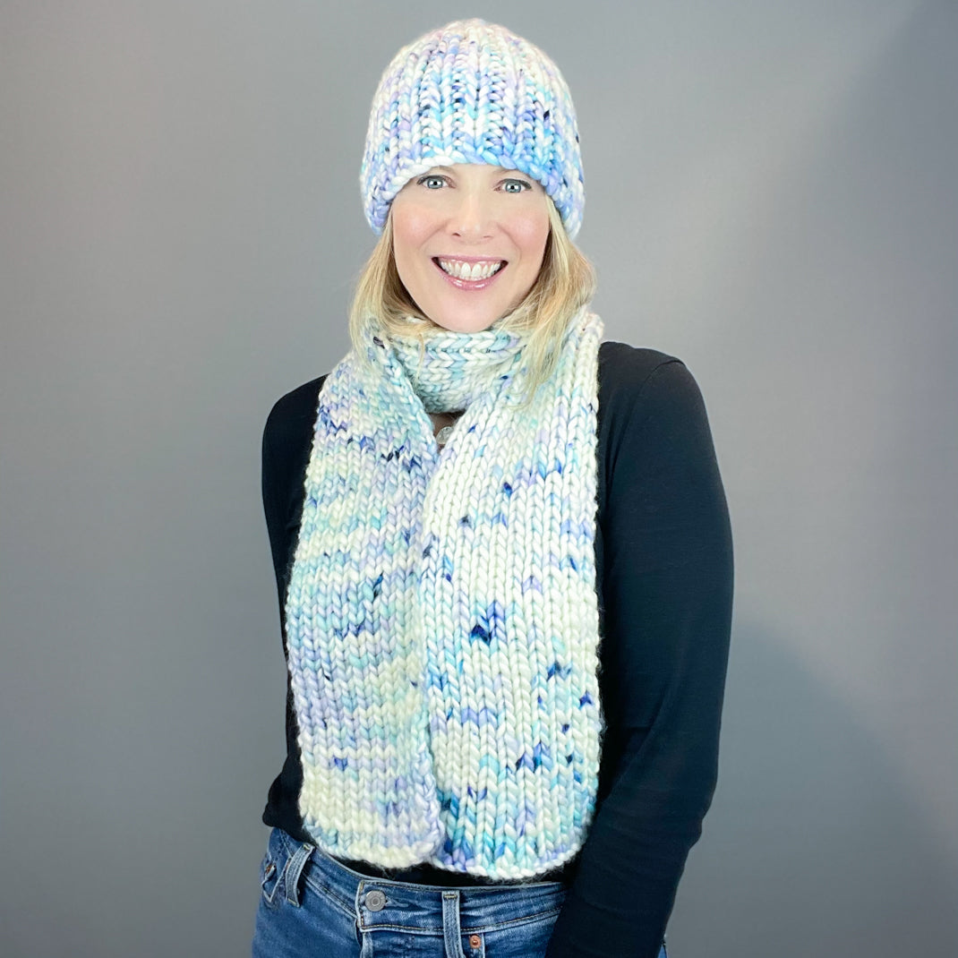 Billowy Hat and Scarf Knitting Kit | Dream in Color Savvy & Knitting P ...
