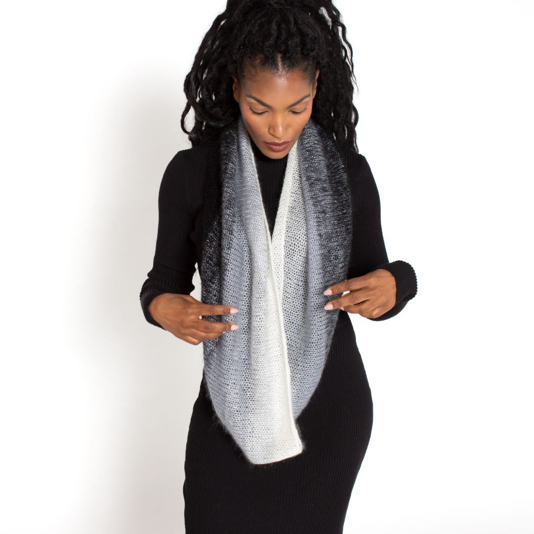Nuance Cowl Knitting Kit | Madelinetosh Tosh Silk Cloud & Knitting Pat ...