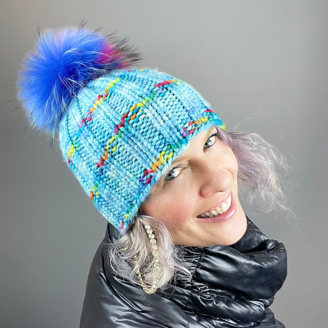 Basic Ribbed Hat Knitting Kit | Wonderland TweedleDeeDum & Knitting Pa ...